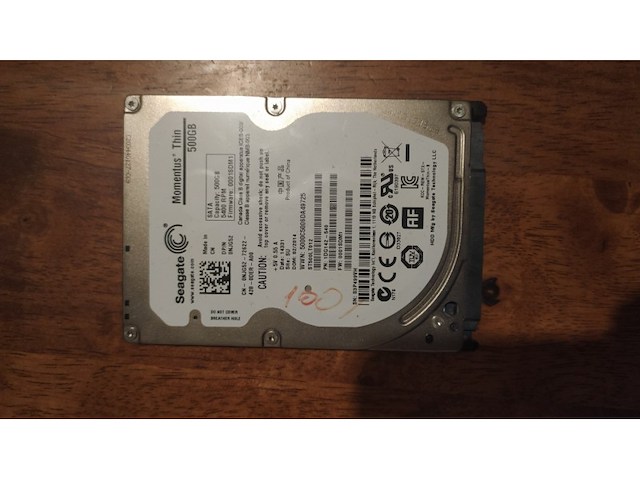 Hard disk SLIM Seagate 500GB , SATA III ,   82% helta