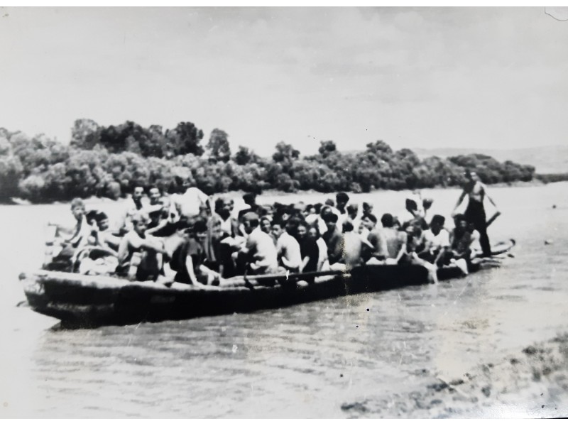 Skela na Dunavcu sa Ramskim brigadirima 1946 godine