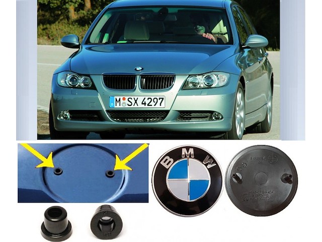 BMW znak haube E90 originalni reljefni 82 mm