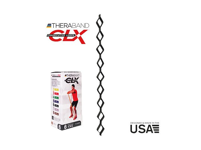 Thera Band CLX Loop Black, fitnes traka