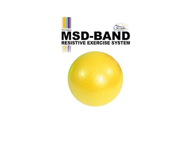 MSD AB Gym ball-lopta za vežbanje ZUTA