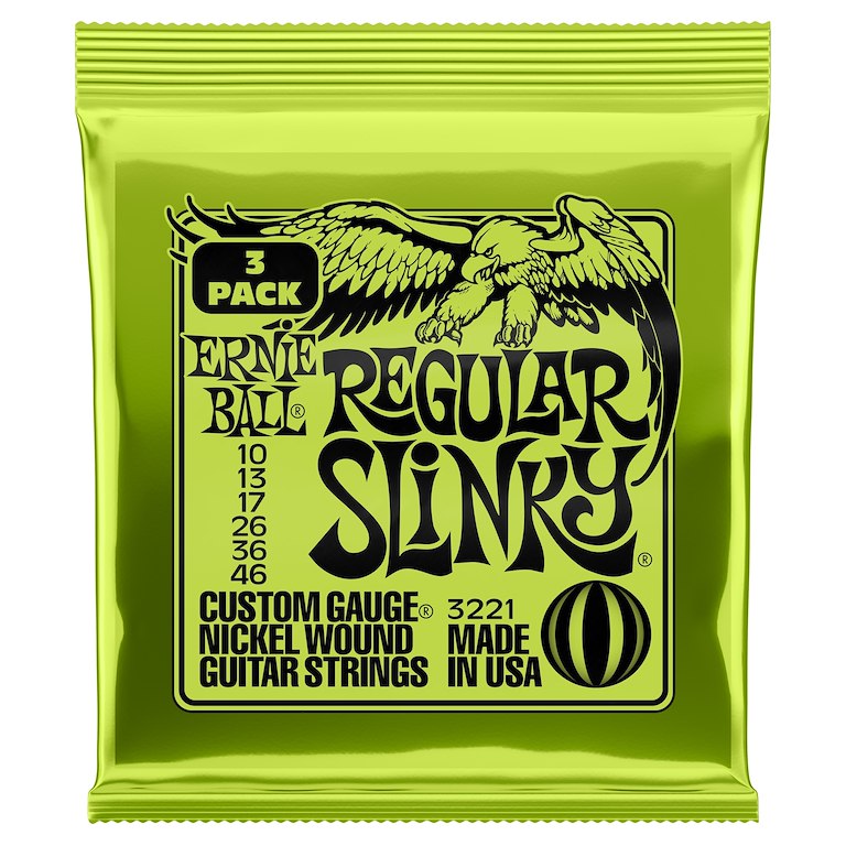 ERNIE BALL REGULAR SLINKY .10-.46 3 PACK ŽICE ZA ELEKTRIČNU GITARU