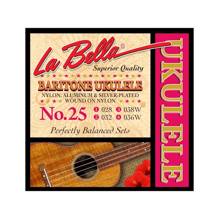 LA BELLA 25 BARITON UKULELE