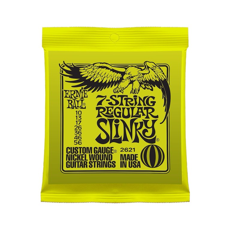 ERNIE BALL ŽICE ZA ELEKTRIČNU GITARU REGULAR SLINKY 7-ŽICA