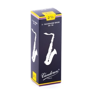 VANDOREN BOX OF 5 TRADITIONAL TENOR SAX REEDS N 2.5