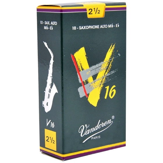 VANDOREN BOX OF 10 V16 ALTO SAX REEDS N 2.5