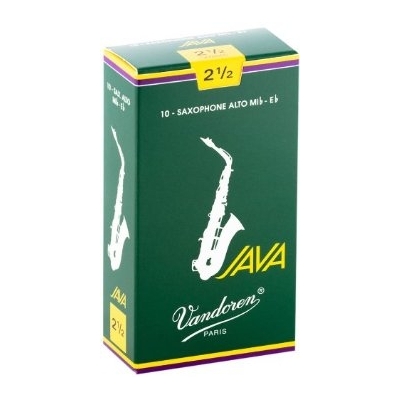 VANDOREN BOX OF 10 JAVA ALTO SAX REEDS N 2.5