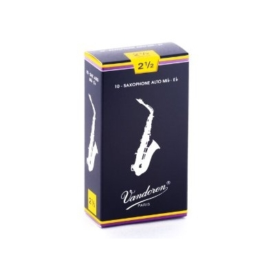 VANDOREN BOX OF 10 TRADITIONAL ALTO SAX REEDS N 2.5