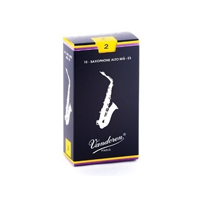 VANDOREN BOX OF 10 TRADITIONAL ALTO SAX REEDS N 2