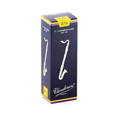 VANDOREN BOX OF 5 BASS CLARINET REEDS N 3.5