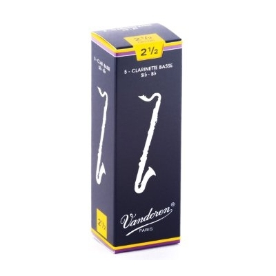 VANDOREN BOX OF 5 BASS CLARINET REEDS N 2.5