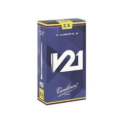 VANDOREN CLARINET REEDS BOX OF 10 V21 BB N 2.5
