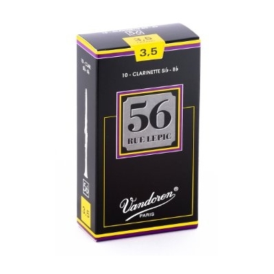 VANDOREN BOX OF 10 CLARINET REEDS "56 RUE LEPIC" BB N 3.5