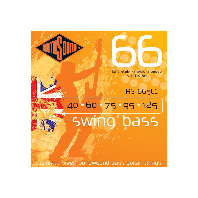 ROTOSOUND SWING BASS 5 STRING MEDIUM .040-.125