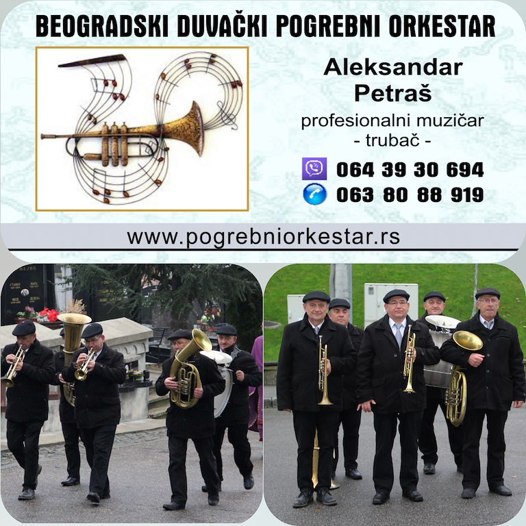 Trubači pogrebni orkestar bleh muzika za sahrane Srbija