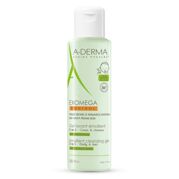 A-derma Exomega Control gel za pranje 2u1 500 ml