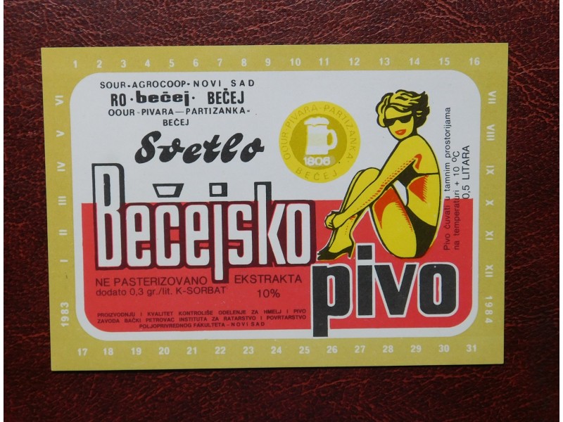 Etiketa - Becejsko pivo - Becej