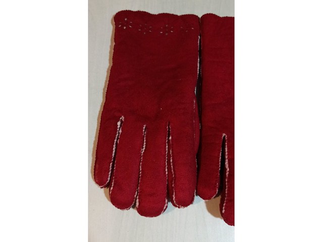 crvene mekane rukavice