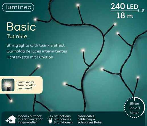 Novogodišnje lampice 18m 240 LED
Novogodišnje lampice 18m 240 LED