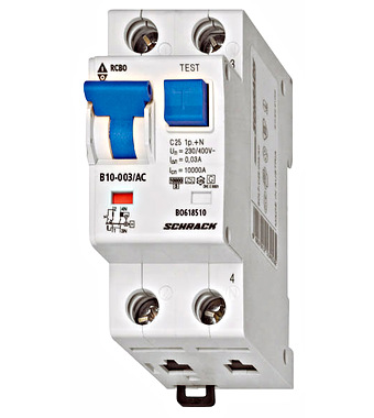 LS-FI, B karakteristika, 10A/30mA/AC, 1-polni+N
Serija BOLF, Tip AC (osetljiva na naizmenične struje), Izvedba/tip Bez kašnjenja, Standard proizvoda EN 61009