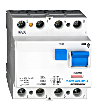 FI zaštit sklopka 4-polna, 40A,struja greške 30mA, 10kA,puls
Serija BC serija, Tip A (osetljiv na pulsne struje), Izvedba/tip Bez kašnjenja, Standard proizvoda EN 61008