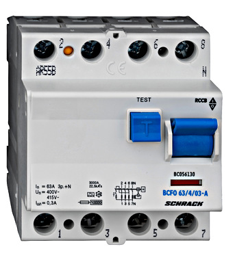 FI zaštitna sklopka 4-polna, 63A,str. greške 300mA,10kA,puls
Serija BC serija, Tip A (osetljiv na pulsne struje), Izvedba/tip Bez kašnjenja, Standard proizvoda EN 61008