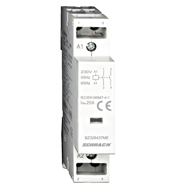AMPARO-Instalacioni kontaktor AC1: 20A/400V, 2NO, 230VAC
serija Amparo, 2-polni, širine 1 modula=17,5