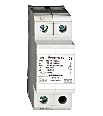 Odvodnik prenapona, Powertec 60kA kl. B/C