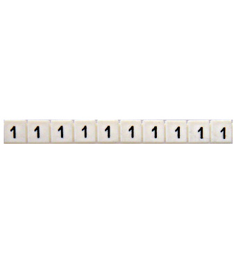 Označna pločica "1" (50 brojeva) tip DY5
Kompatibilne sa svim stezaljkama serije IK6