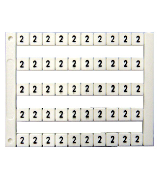 Označna pločica "2" (50 brojeva) tip DY5
Kompatibilne sa svim stezaljkama serije IK6