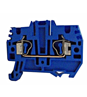 Redna stezaljka (klema) 6mm², plava sa elastičnom oprugom