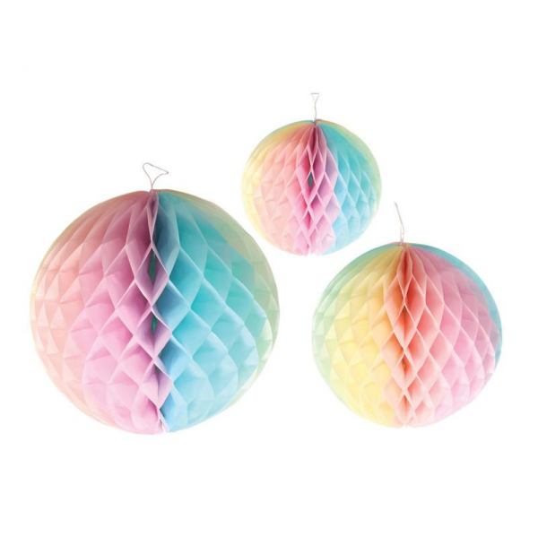 PARTY Pastel Honeycomb ball 95611