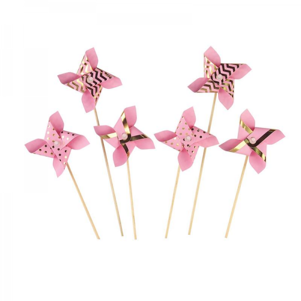 PARTY Rose Gold Windmill pick 95657