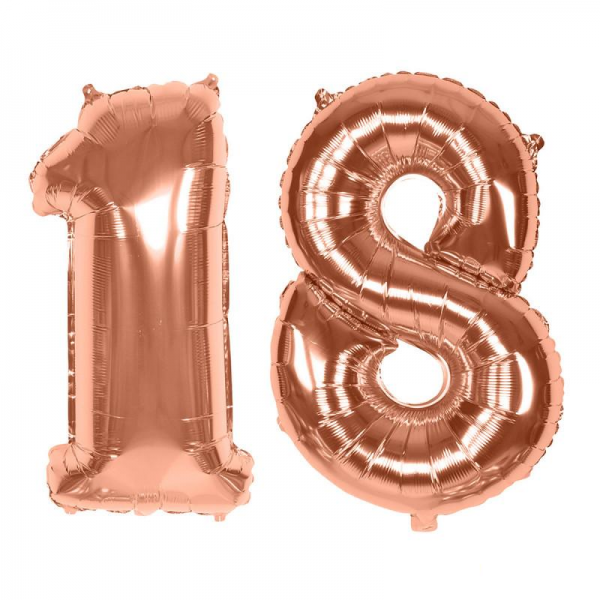 PARTY Rose-Gold Baloon No18 95693