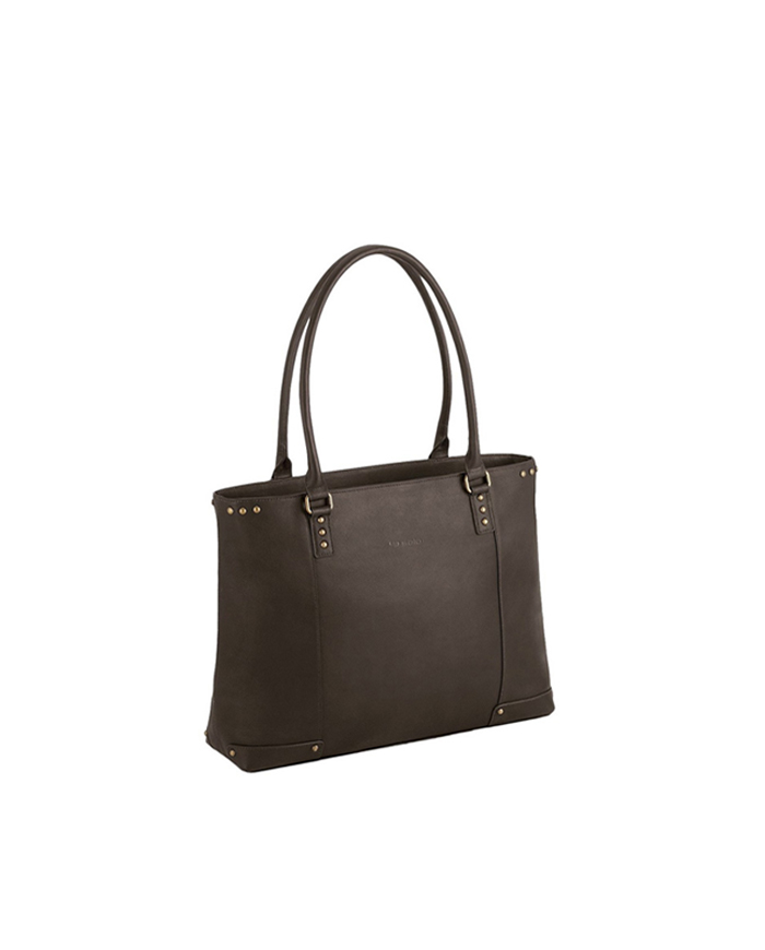 TORBA LEATHER JAY TOTE BROWN Solo