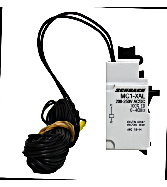 Naponski okidač za MC1, 230VAC/DC + 2 pom. kontakta
s ranijim pomoćnim kontaktom