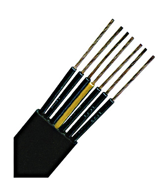 Fleksibilni pljosnat kabl za dizalice H07VVH6-F 4x10, crni
.