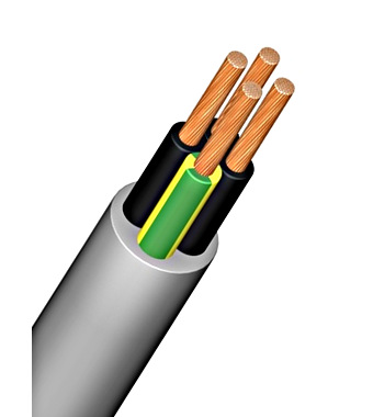 Kabl za motorne pogone SLM-JZ 4x6 0,6/1kV sivi
fine stranded, 1 core green/yellow, other cores black with figures