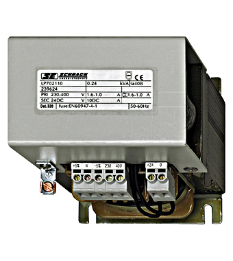 Monofazni DC ispravljač 230-400/24VDC, 5A, neregulisan
Neregulisano napajanje (zasnovano na trafou), Otvorena konstrukcija