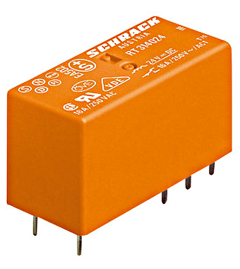 Minijaturni relej 1CO, 16A, 12VDC, raster 5mm, serije RT
SCHRACK-Relay, series RT