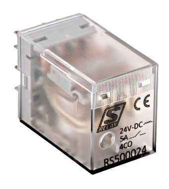 Pomoćni relej 14 pin 4 C/O 6A 24VDC, S-Rele RS5
S-Relay, Serie RS5