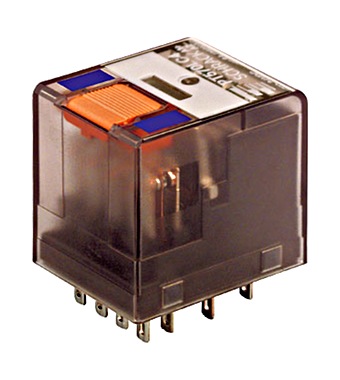 Pomoćni relej, 4CO, 6A, 24VDC, serija PT, sa LED signalizac.
SCHRACK relej, sa zaštitnom diodom, serije PT