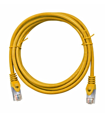 Patch kabl RJ45, Cat.6, S/FTP, PVC, žuti, 1m