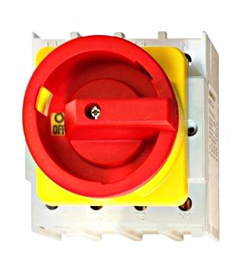 Ugradna sklopka 0-1/80A(AC21)/4p/22kW(400V) na vrata ž/c
AC21a: 80A [690V AC] | AC23: 22kW [3x400V AC] | VDE 0660, IEC/EN60947-3, montaža na vrata (4 vijka), mogućnost zaključavanja ručice s tri ...