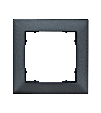 Okvir 1-struki, antracit
Specijalni okvir za integraciju proizvoda s centralnom pločom dimenzije 55x55mm.
