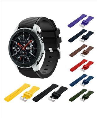 Crna silikonska narukvica 22mm huawei watch