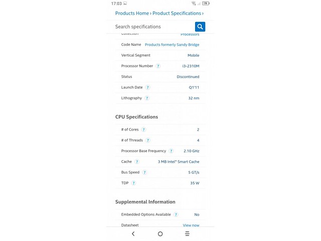 Samsung 300V Procesor Intel i3 sr04r