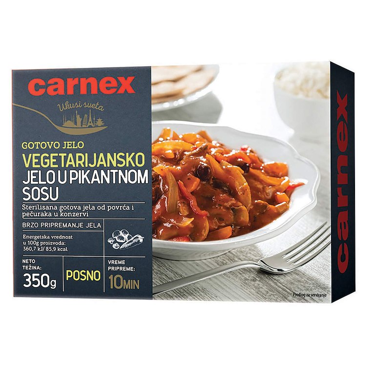 Carnex Vegetarijansko jelo u pikantnom sosu 350gr