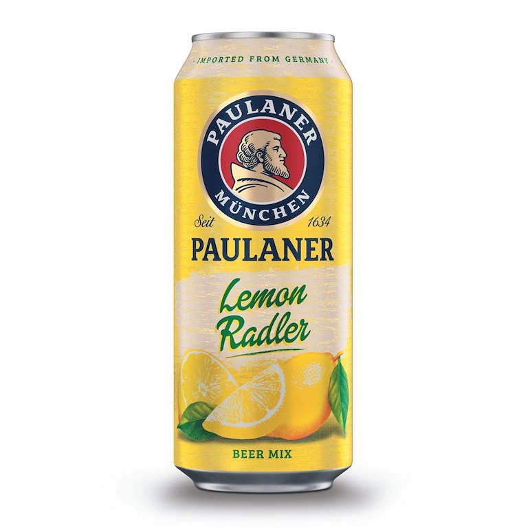 Paulaner pivo lemon radler 0.5l can paulaner