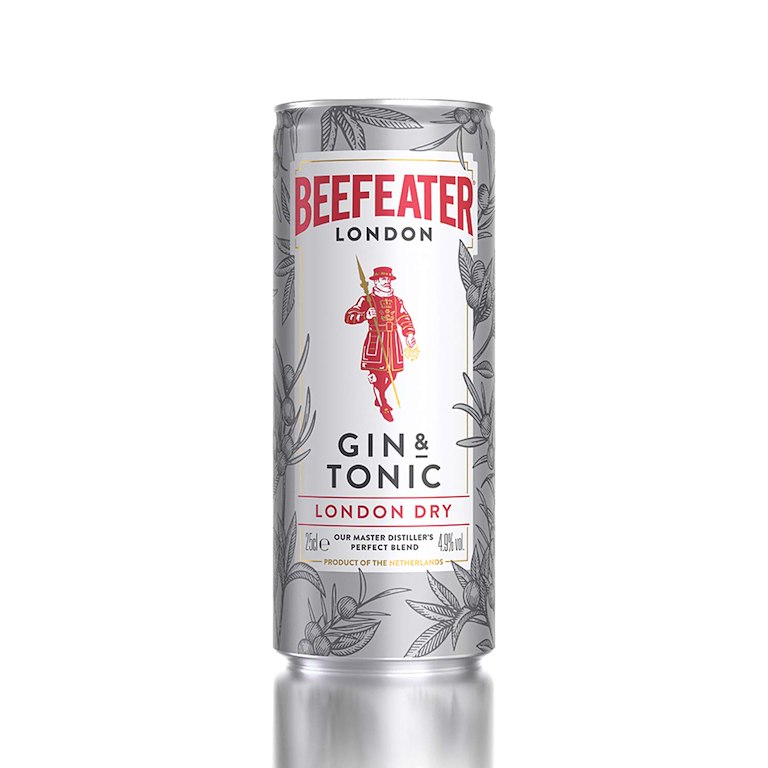Beefeater gin dry tonic rtd 0.25l can beefeater